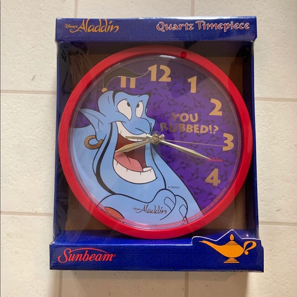 Other | Disney Aladdin Analog Wall Clock | Poshmark